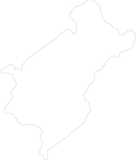 Mapa De Contorno De Mérida Venezuela Vetor Premium