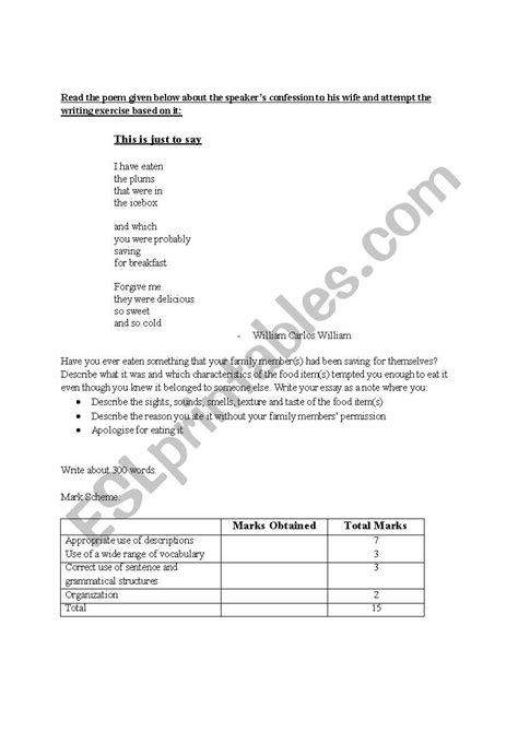Descriptive Writing Grade 5 Worksheet 1 Teaching Desc