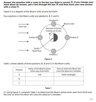 Astronomy - The Earth Moon System Exam Questions with Answers (modifiable)
