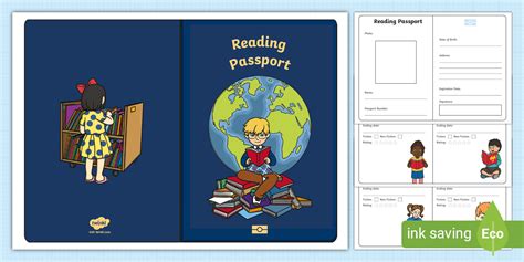 Reading Passport Template Teacher Made Twinkl