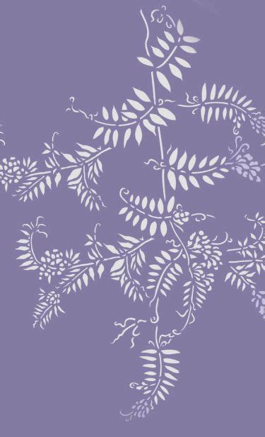 Little Wild Vetch Stencil Henny Donovan Motif Woodland Stencil