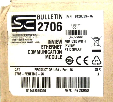 NEW SPECTRUM CONTROLS PENETM SC ETHERNET MODULE SB Industrial Supply Inc