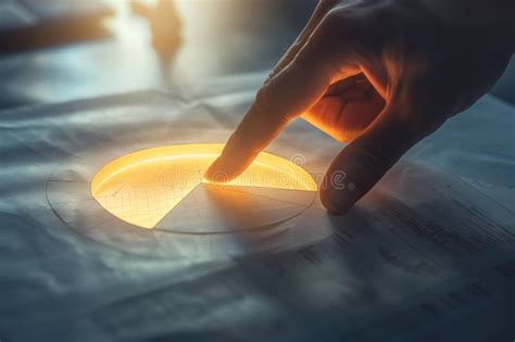 Interactive Futuristic Touch Interface Technology On Pie Chart Holographic Display Technolgy