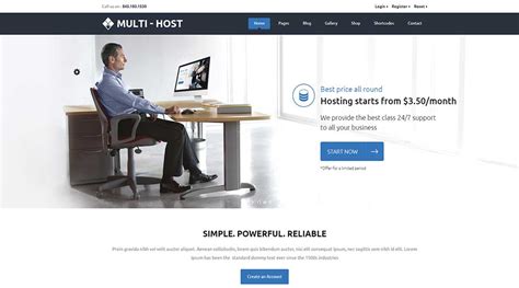 7 Best Hosting WordPress Themes