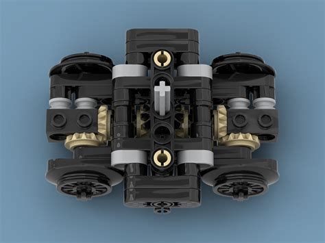 Motorized Lego Technic Train Bogie With Buffers Updated