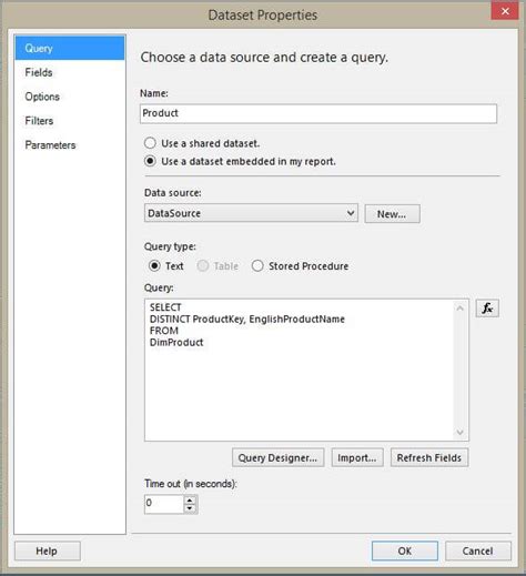 Cascaded Parameters In SSRS