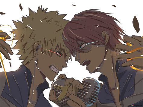 My Hero Academia Katsuki Bakugo Vs Shoto Todoroki Singing 4k
