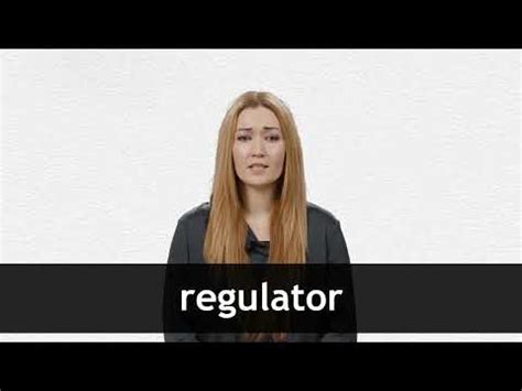 REGULATOR Definition And Meaning Collins English Dictionary