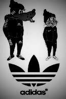 Создать мем "рисуноок надписи адидас, заяц в адидасе, adidas logo ...