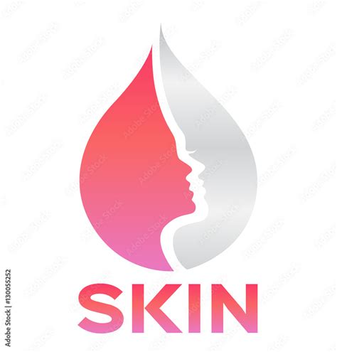 skin icon and vector . face Stock-Vektorgrafik | Adobe Stock