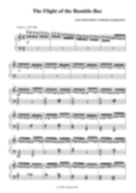 악보 Rimsky Korsakov 림스키 코르사코프 왕벌의 비행 라흐마니노프 편곡