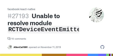 Unable To Resolve Module RCTDeviceEventEmitter Issue Facebook React Native GitHub
