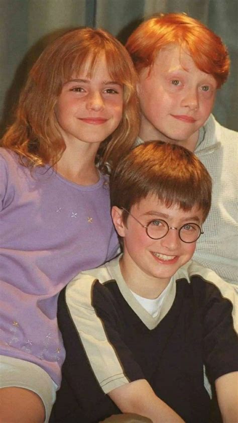 Harry Ron Hermione Weasley Harry Potter Mundo Harry Potter Harry