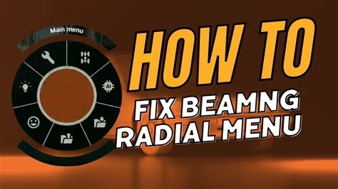Beamngdrive How To Fix Radial Menu Esc Issue Outdated 034 Version