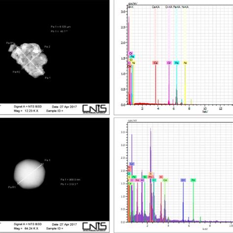 Sem Micrograph A And Respective Edx Spectrum B Of A Steel Particle