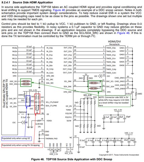 TDP158: Questions for TDP158 using in sink side - Interface forum ...