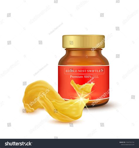 Edible Nest Swiftlet Drop Saliva Birds Stock Vector Royalty Free