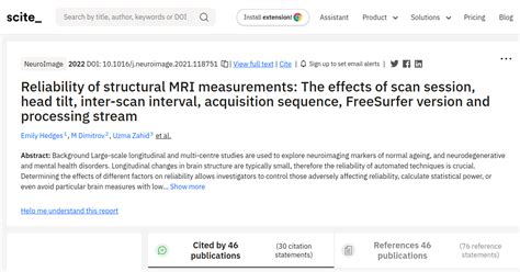 Reliability Of Structural Mri Measurements The Effects Of Scan Session Head Tilt Inter Scan