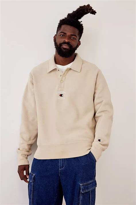 champion uo exclusive putty script embroidered sweatshirt urban