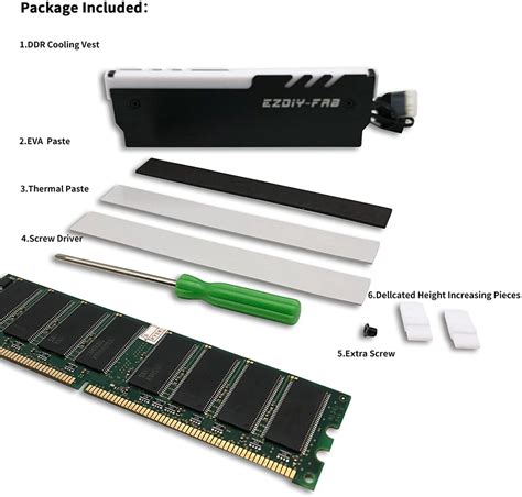 5v argb ddr memory ram cooler 2 pack ezdiy fab