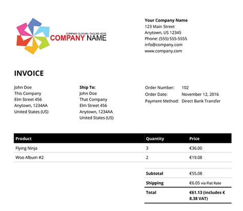 صدور فاکتور فروش در ووکامرس با افزونه WooCommerce PDF Invoices کراسنو