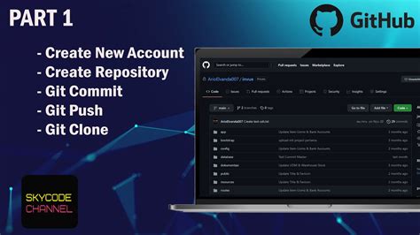 Part 1 Tutorial Github Create Account Repository Commit Push