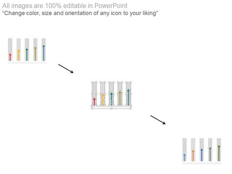 vertical arrows timeline with years powerpoint slides