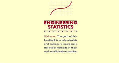 Engineering Statistics Handbook Online Engineering Science
