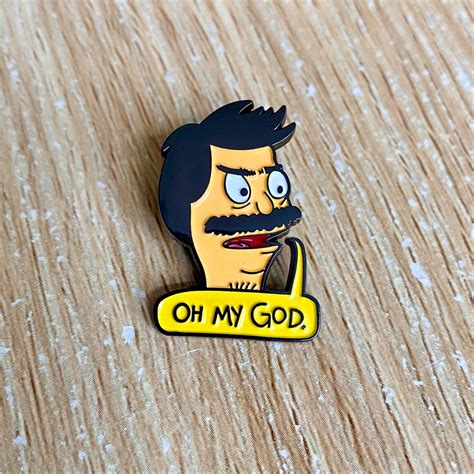 Bob Belcher Omg Bobs Burgers Enamel Brooch Pin Etsy