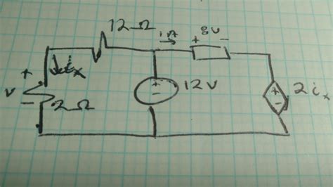 Solved Find Ix And V In The Circuit Below And The Power Chegg