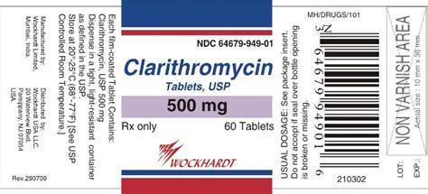 Clarithromycin Wockhardt Limited Fda Package Insert