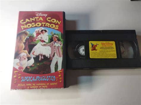 Supercalifragilistico Canta Con Nosotros Walt Disney Vhs Cinta Tape