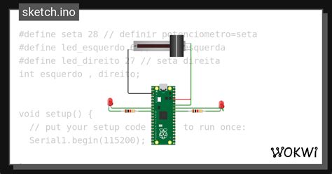Chave De Seta Wokwi ESP32 STM32 Arduino Simulator