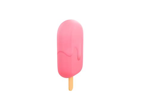 막대기에 아이스크림 3d 모델 5 Fbx Max Obj Free3d