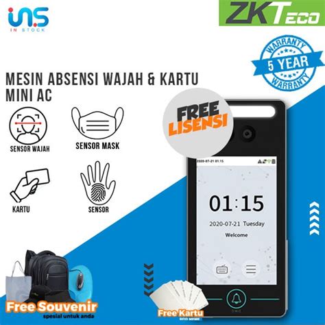 Jual Mesin Absensi Wajah Bisa Sebagai Mesin Kases Kontrol ZKTECO MINI AC Shopee Indonesia