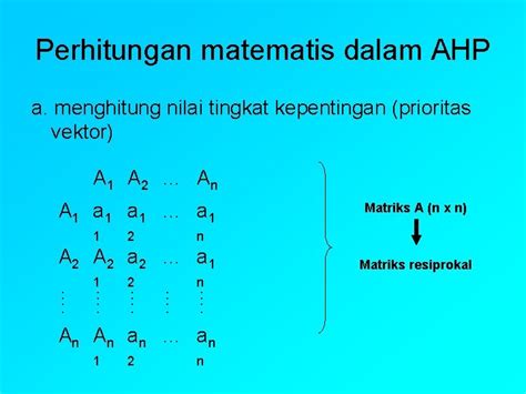 Analytical Hierarchy Process Ahp Analytical Hierarchy Process Ahp