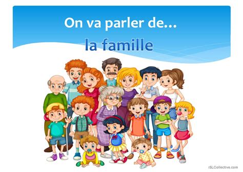 Parler de sa famille présentation p Français FLE powerpoints
