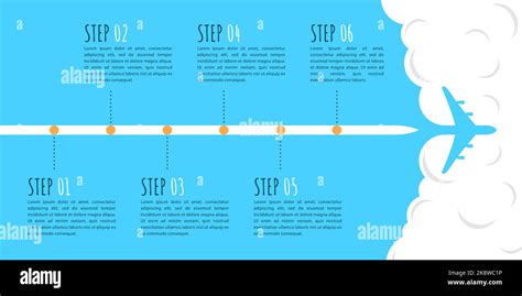 Infographic Template With 6 Options Or Steps Travel Timeline Can Be