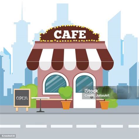 등각 투영 평면 디자인입니다 화려한 카페 아이소메트릭 레스토랑 건물입니다 만화 벡터 아이콘 0명에 대한 스톡 벡터 아트 및 기타