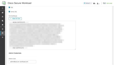 Cisco Secure Workload User Guide Saas Release 38 Settings Cisco