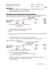 Recitation 7 Intro Probability Two Way Tables Docx STAT 1450