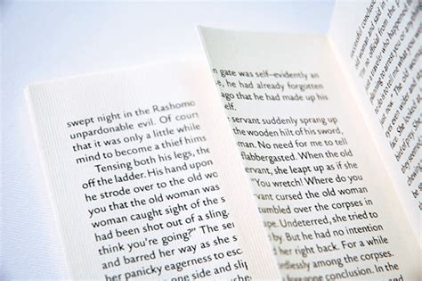 Rashomon Experimental Book Design On Behance
