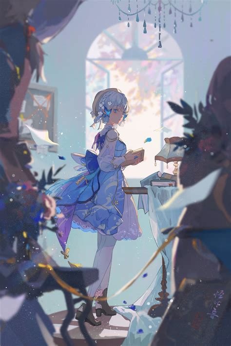 Kamisato Ayaka And Kamisato Ayaka Genshin Impact Drawn By