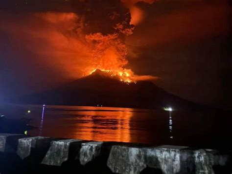 Airport Shuts Tsunami Alert Issued After Volcanic Eruption On Ruang