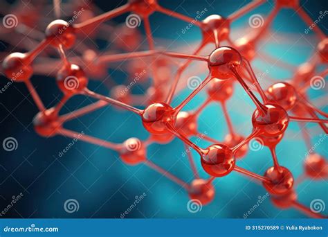 Complex Structure Neural Molecule Generate Ai Stock Illustration