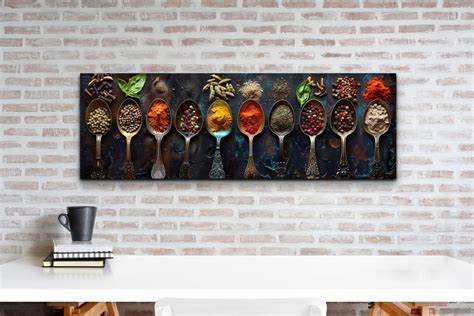 Spices Canvas Wall Art Print Kitchen Wall Decor Cooking Ts Canvas