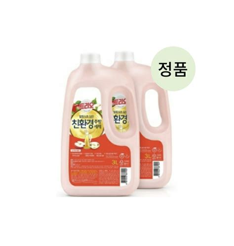 트리오 발효식초담은 친환경 주방세제애플3lx2개 그릇속까지 뽀독ag 티몬