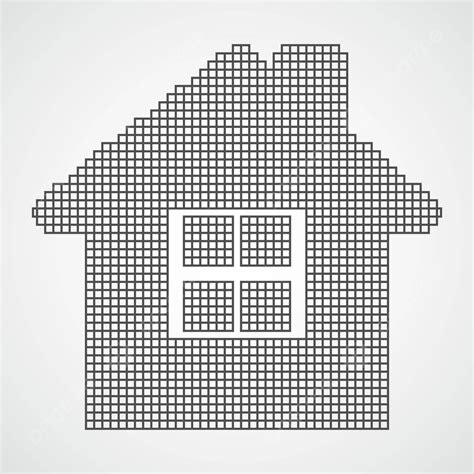 像素藝術設計中描繪房屋圖標的矢量圖形 向量 少量 概念 區向量圖案素材免費下載，png，eps和ai素材下載 Pngtree