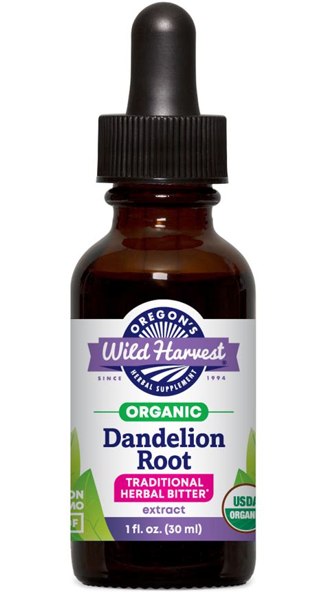 Organic Dandelion Root Liquid Extract Oregons Wild Harvest