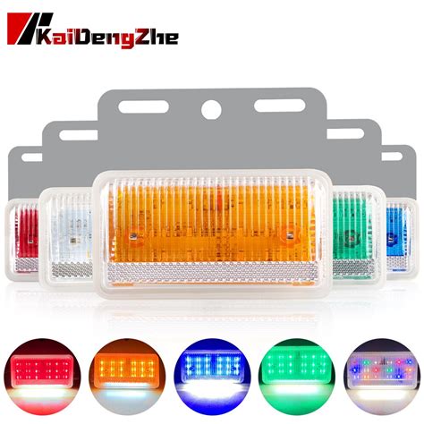 Led 사이드 마커 조명 24v 자동차 외부 조명 경고 테일 라이트 자동 트레일러 트럭 트럭 램프 지상 조명 1 개시그널 램프 Aliexpress